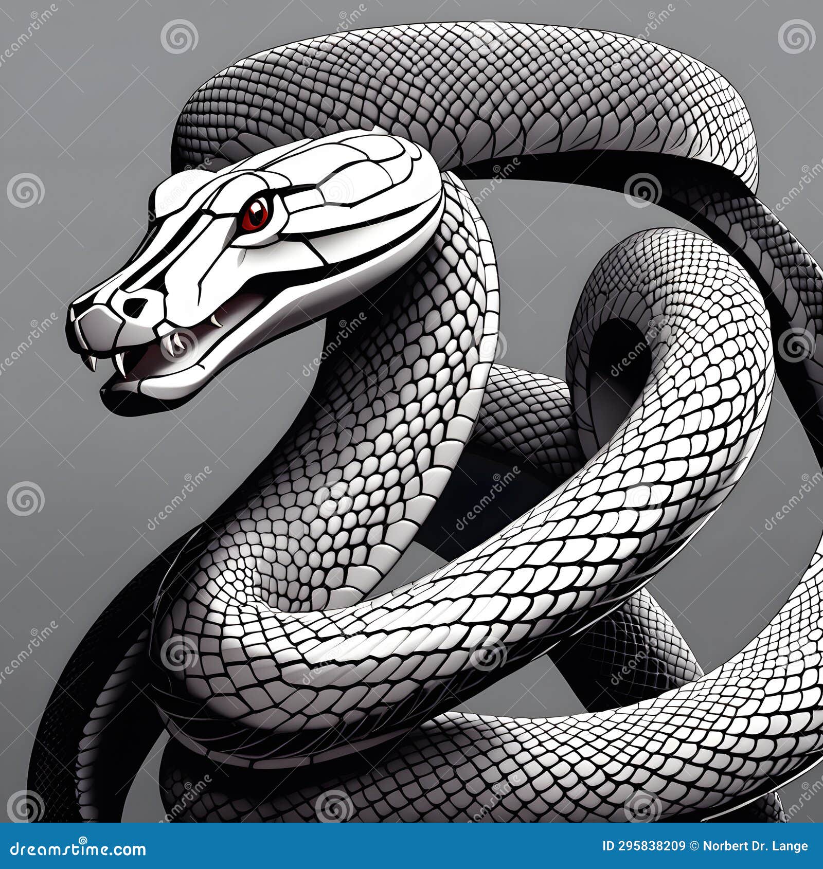 Colored Snakes, AI-Generatet Stock Illustration - Illustration of ...