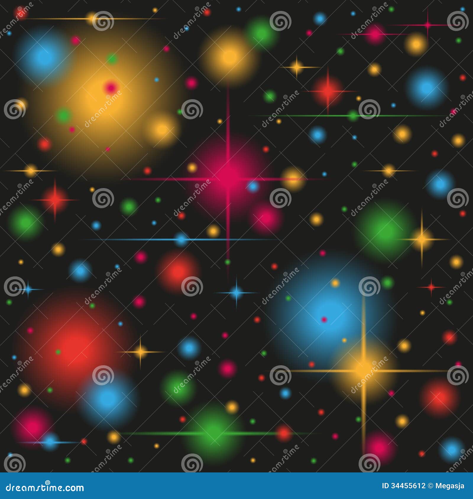 Colored sparkle lights stock illustration. Illustration of beam - 34455612