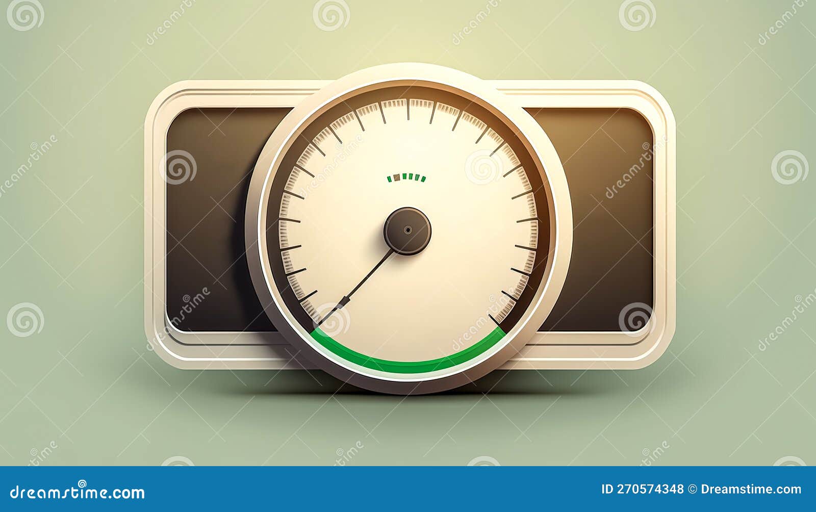 Colored Speedometer Icon Indicating Speed, Generative AI. Stock Photo ...