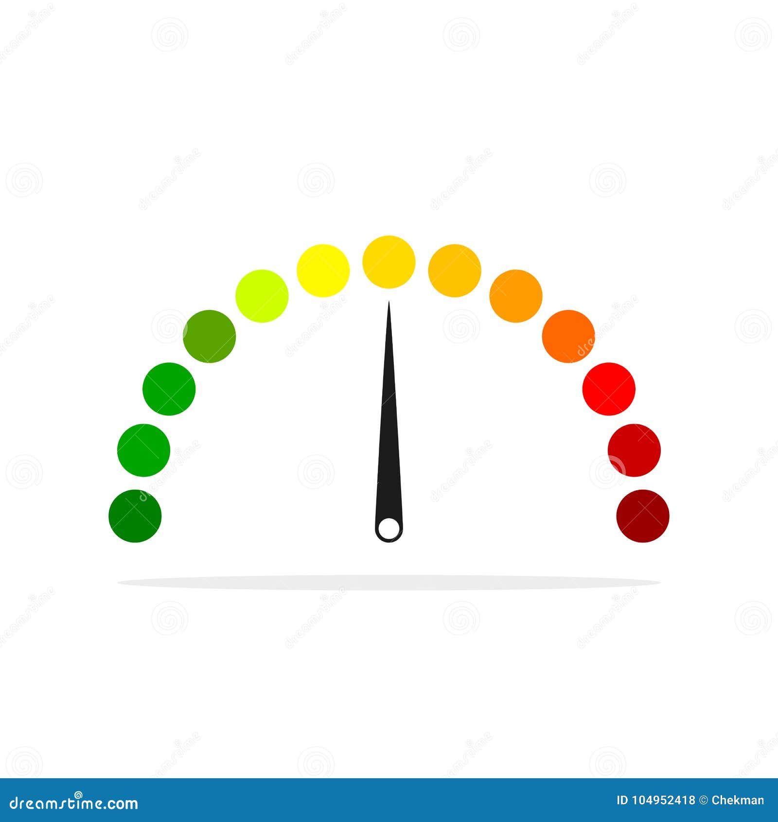 Colored Speedometer Icon. Vector Illustration. Stock Illustration ...
