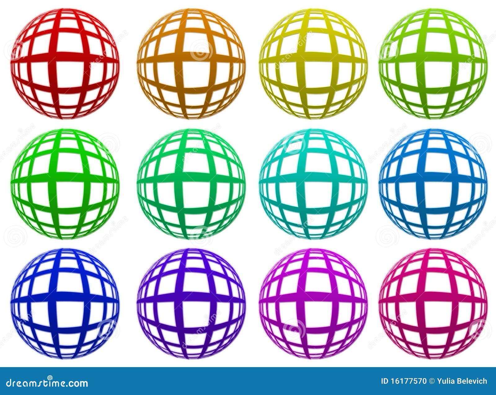 Colored spheres editorial image. Illustration of color - 16177570