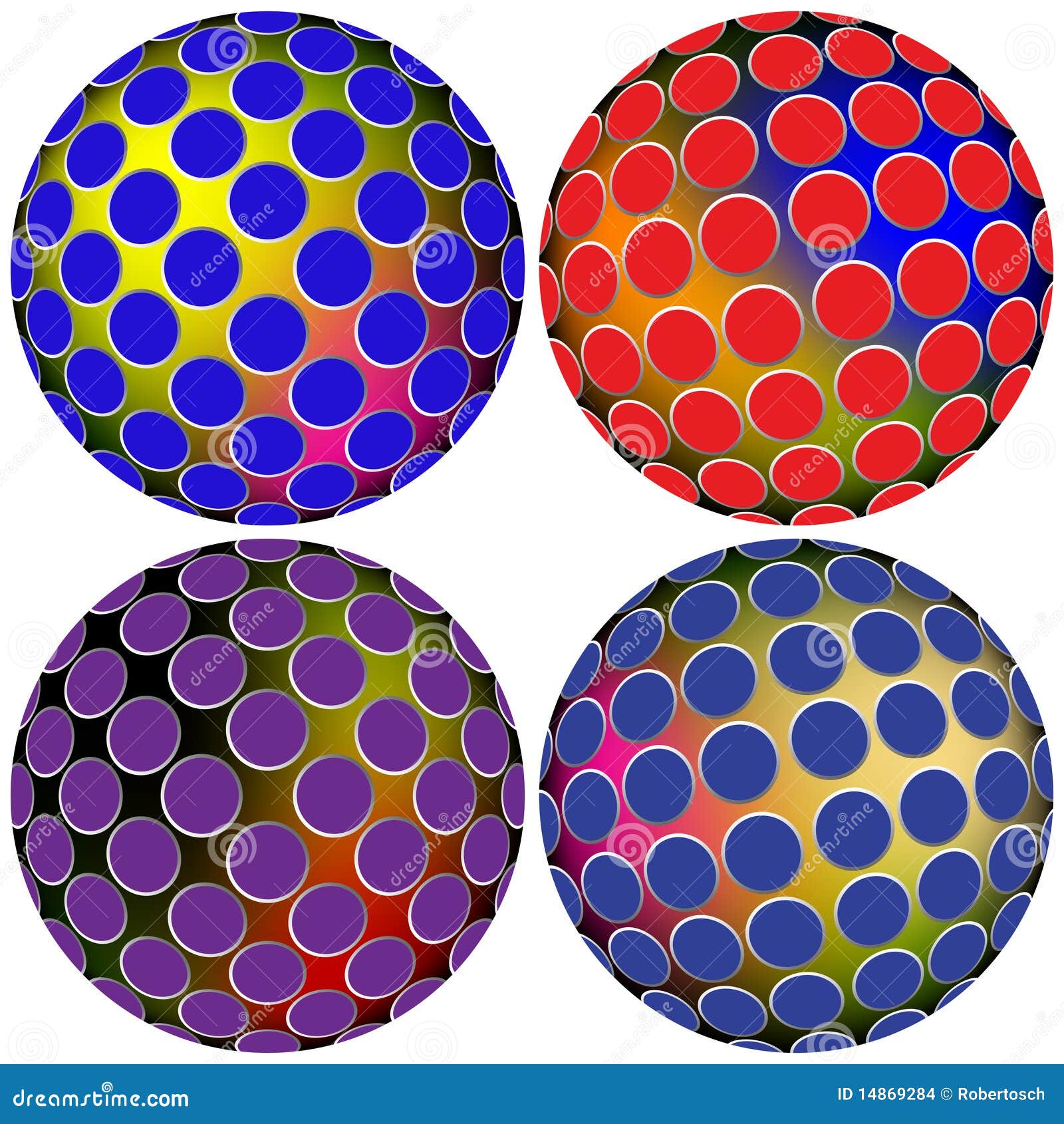 Colored Spheres Against White Stock Vector - Illustration of shiny ...