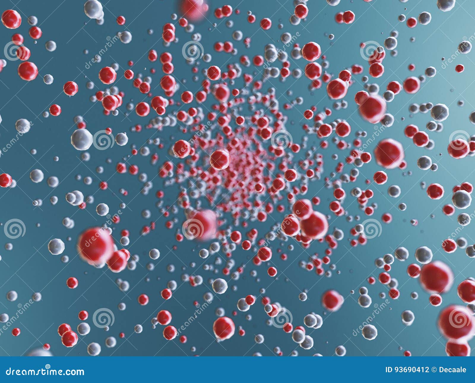 Colored Spheres, Cells, Molecules Stock Illustration - Illustration of ...