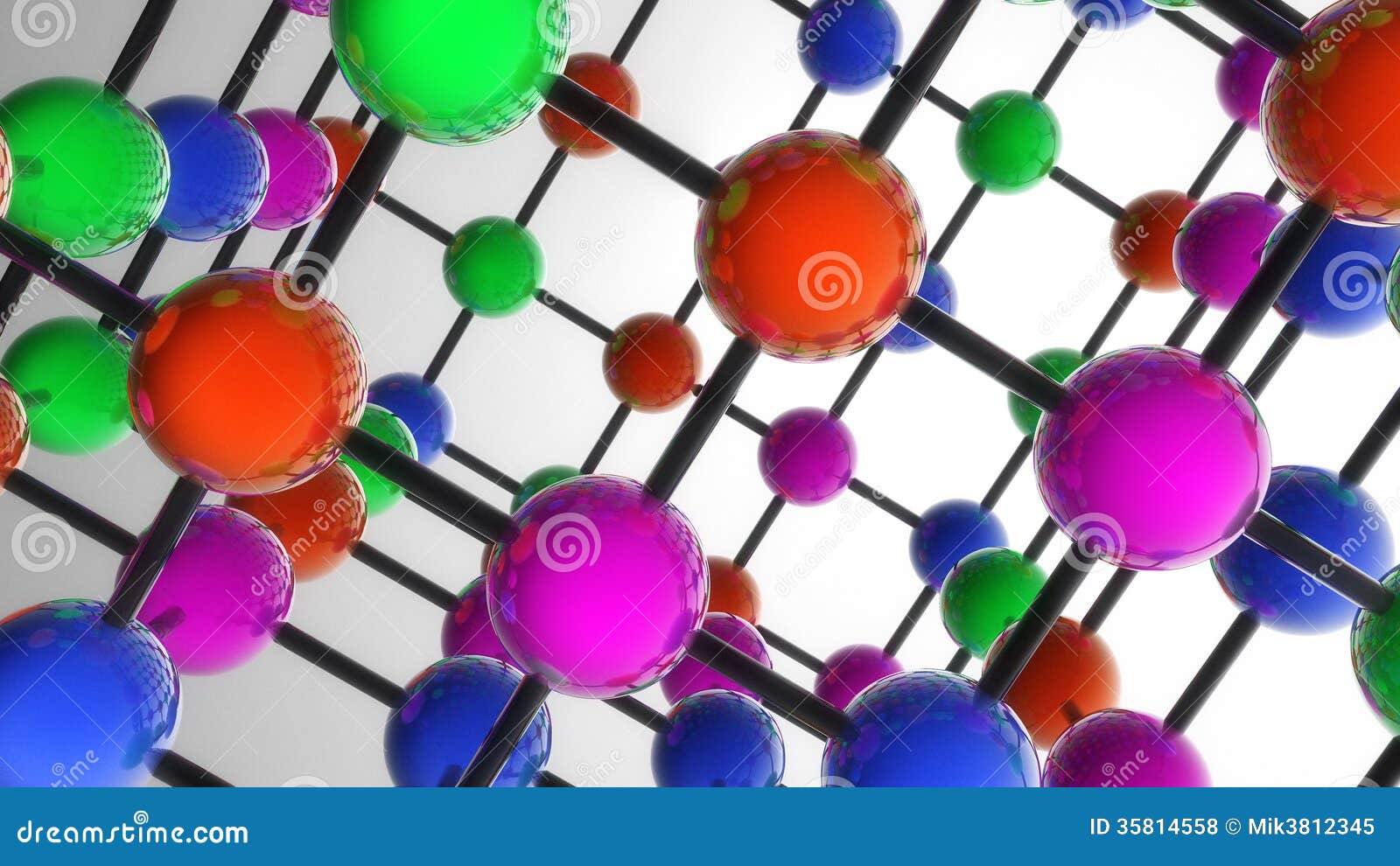 Colored spheres stock illustration. Illustration of colored - 35814558