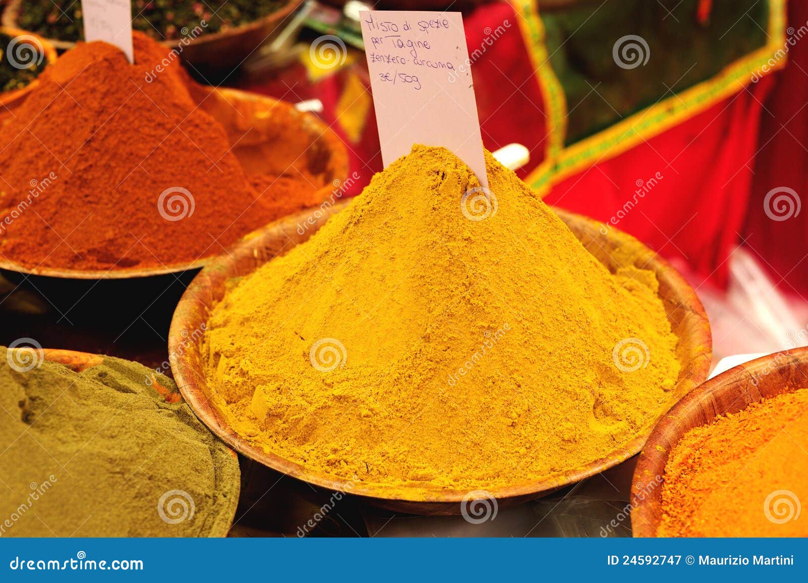 Colored spices stock image. Image of objects, curry, cardamon - 24592747