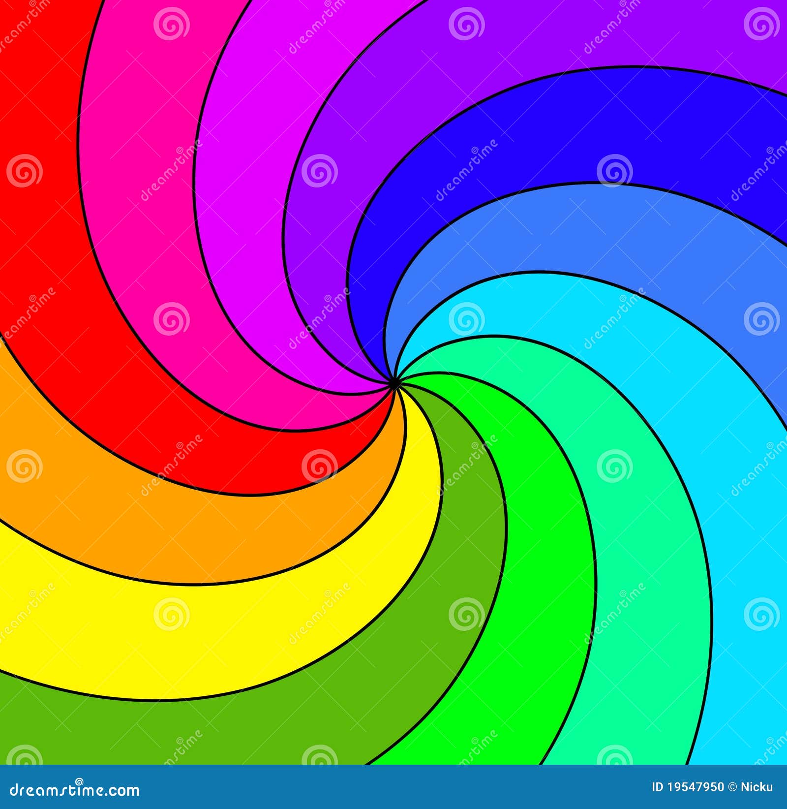 Colored Spiral Illustration Stock Illustration - Illustration of blue ...