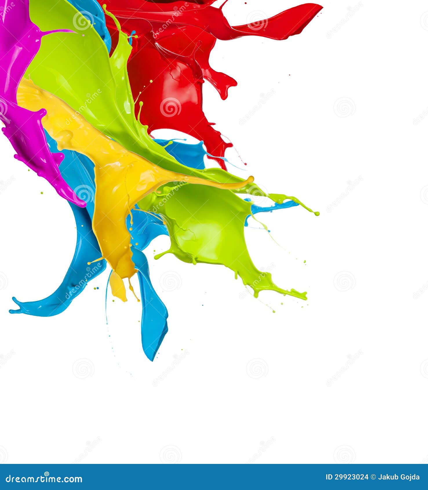 Colored splashes stock illustration. Illustration of splash - 29923024