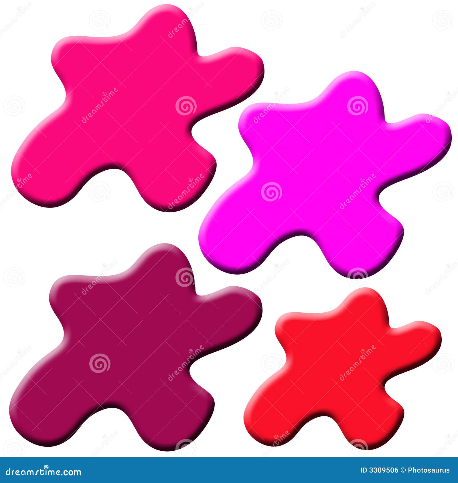 Colored Splotches Picture. Image: 3309506
