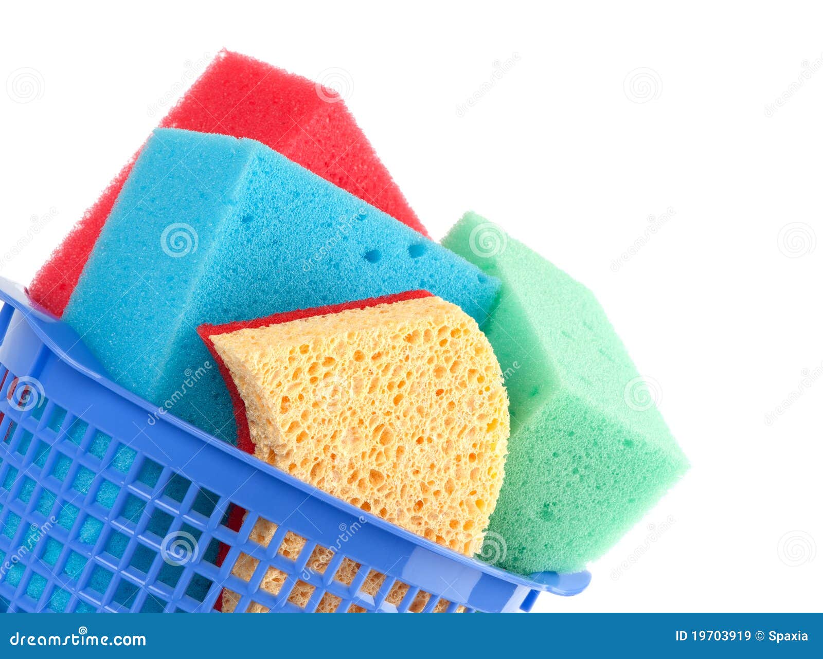 Colored sponges stock image. Image of colors, cellulose - 19703919