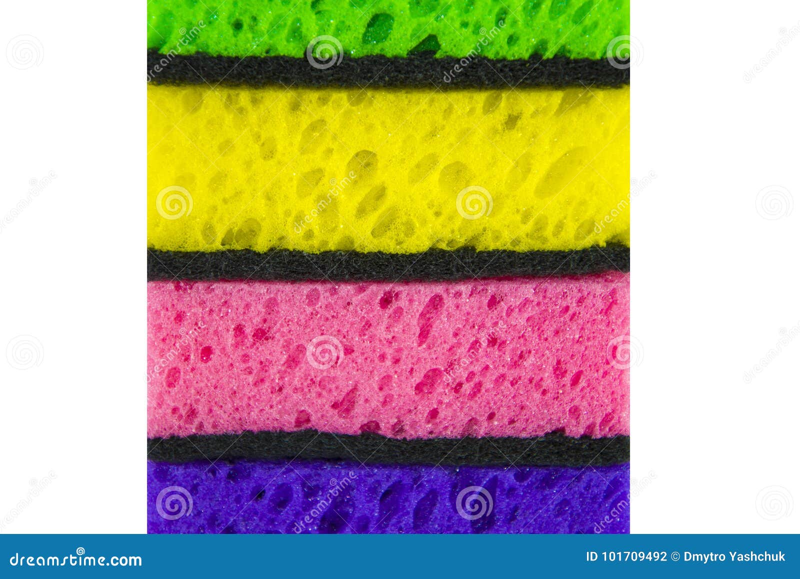Colorful Colored Sponges on a White Background Stock Photo - Image of ...