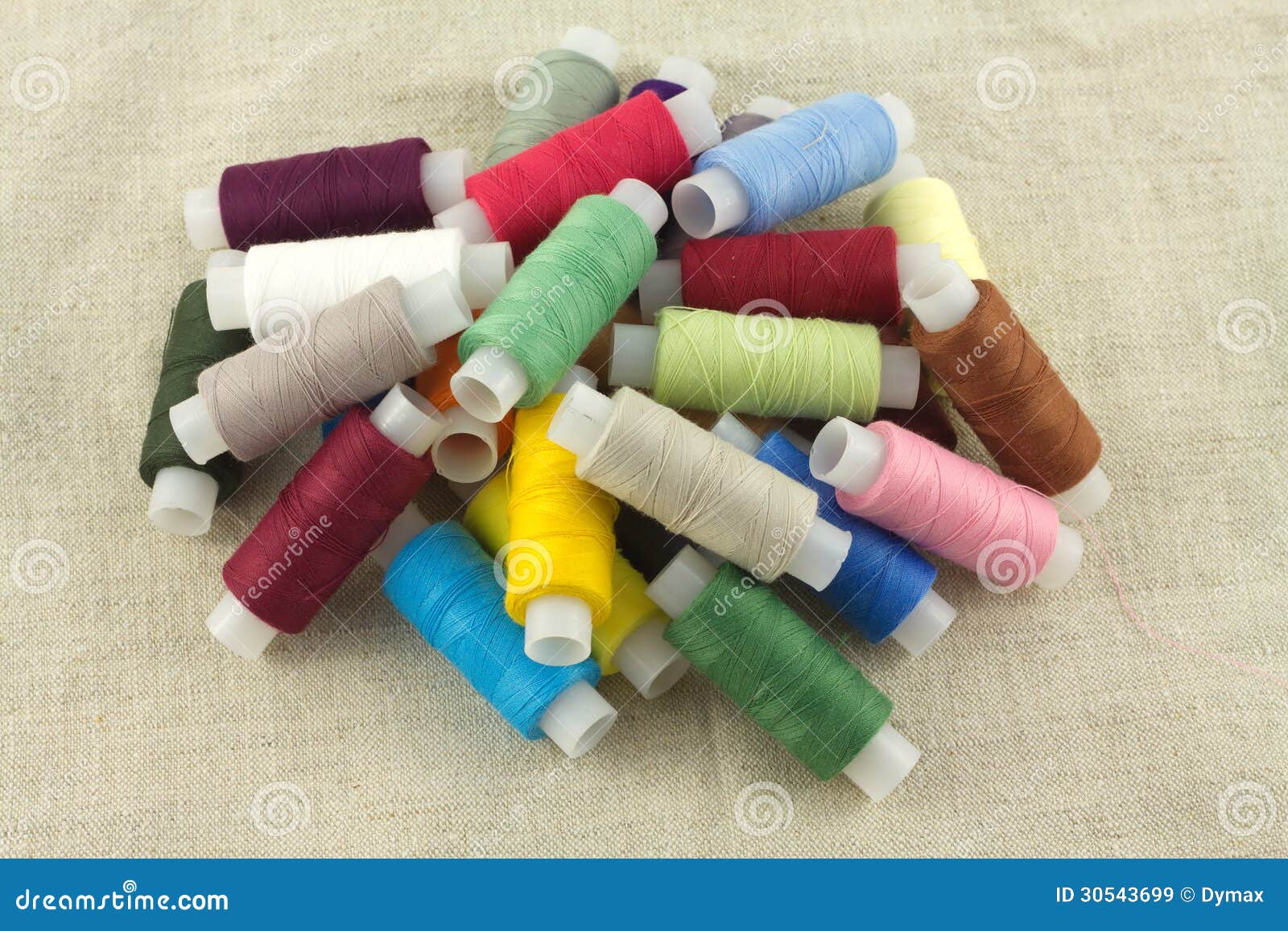 Colored Spools with Thread Close Up Stock Image - Image of heep, life ...