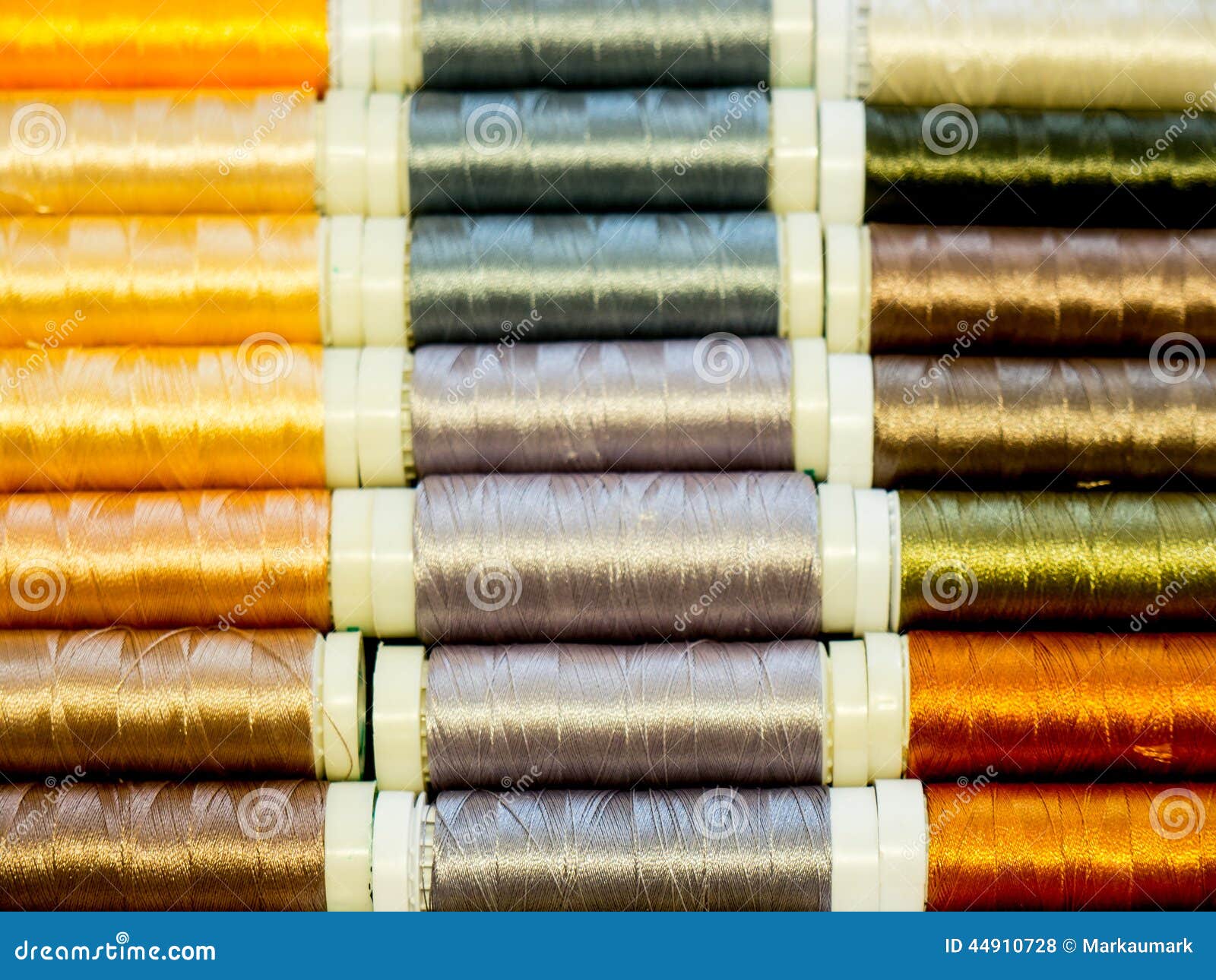 Colored spools of threads. stock photo. Image of needlework - 44910728