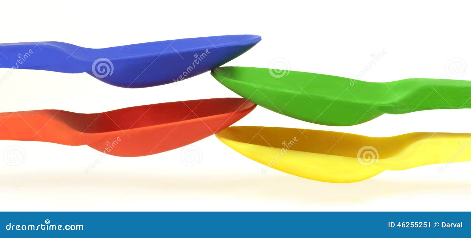 Colored spoons stock image. Image of designs, union, staff - 46255251