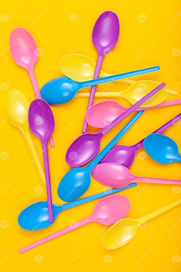 Colored spoons stock image. Image of healthy, geometric - 297594301