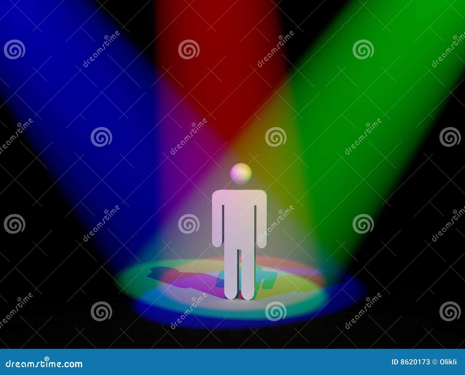 In the colored Spotlight stock illustration. Illustration of spot - 8620173