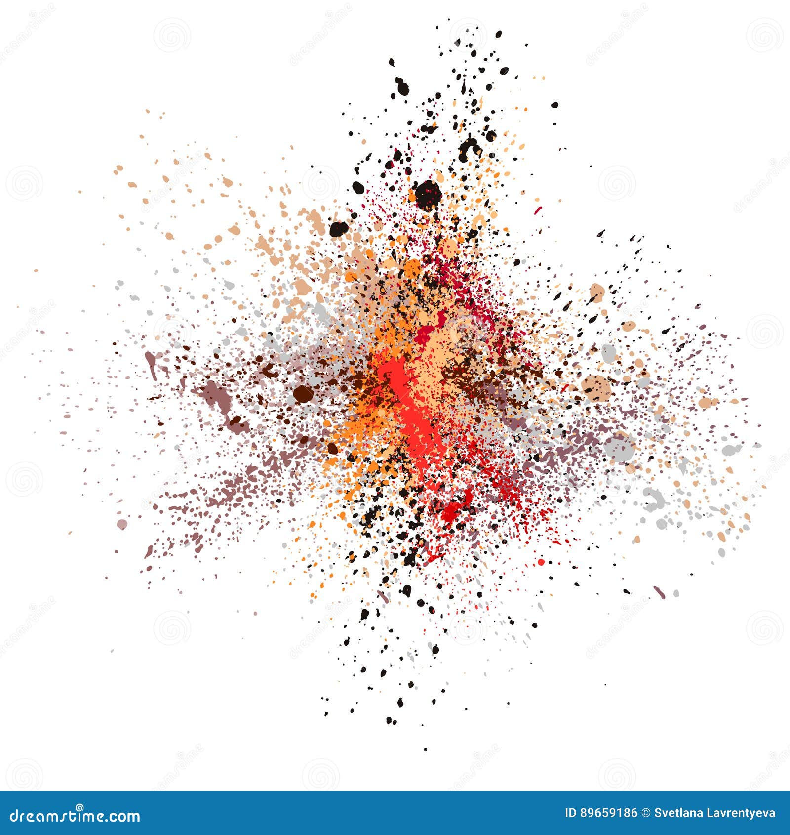 Colored Spots, Splashes, Grunge Vector Stock Vector - Illustration of ...