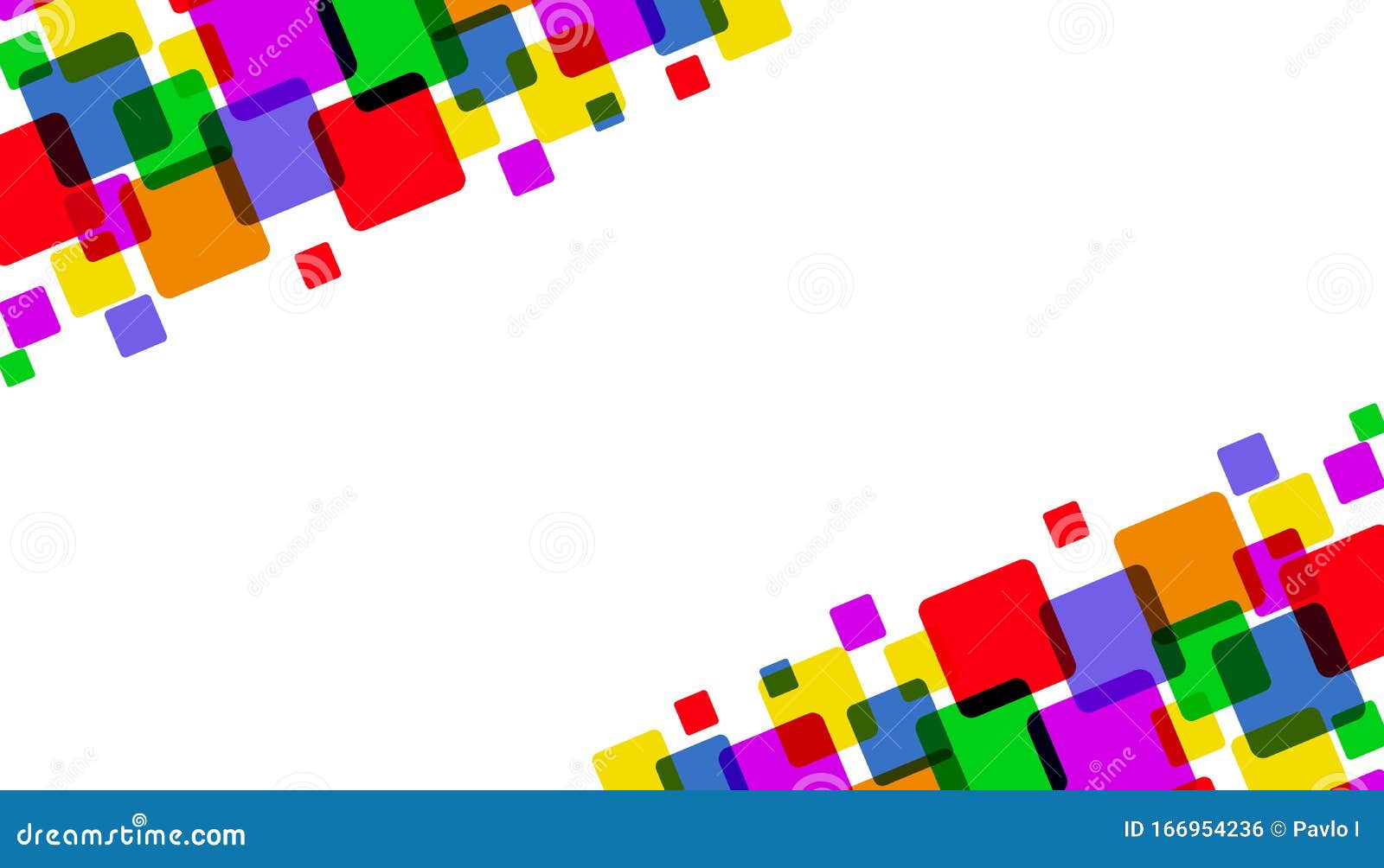 Colored Squares Splash Out And Spread Out On Black Background ...