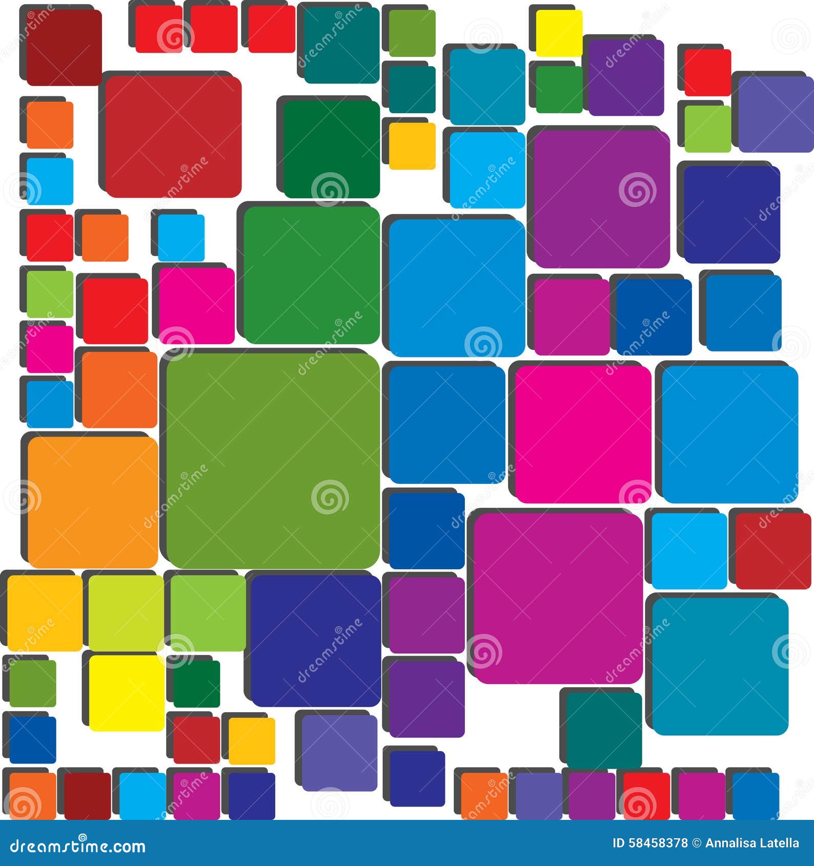 Colored squares stock illustration. Illustration of logo - 58458378