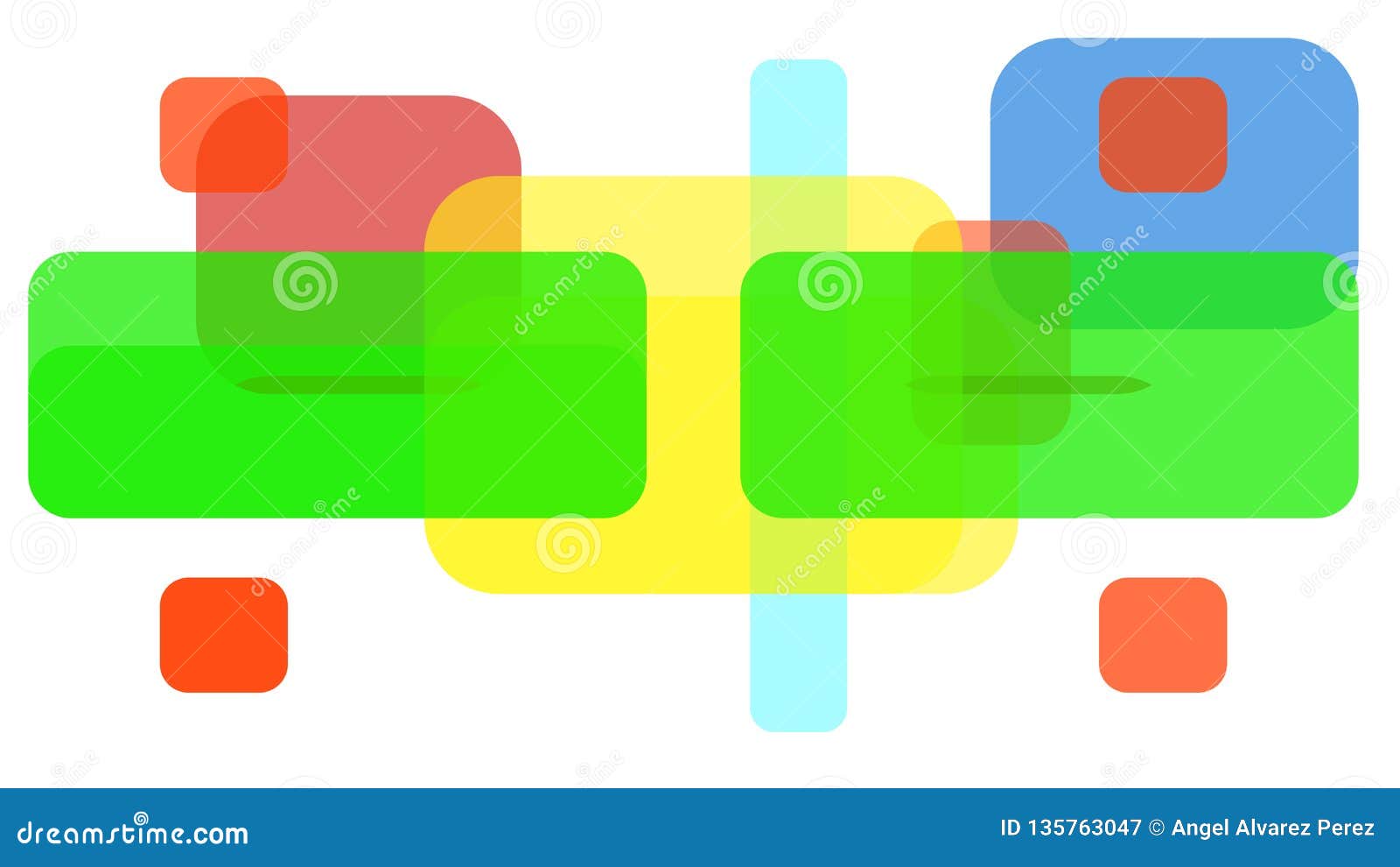 Colored Squares and Rectangles Stock Illustration - Illustration of ...