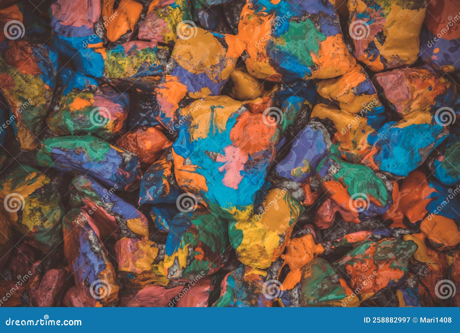 Colored Stains of Paint on the Rocks Filter, Abstract Background Stock ...