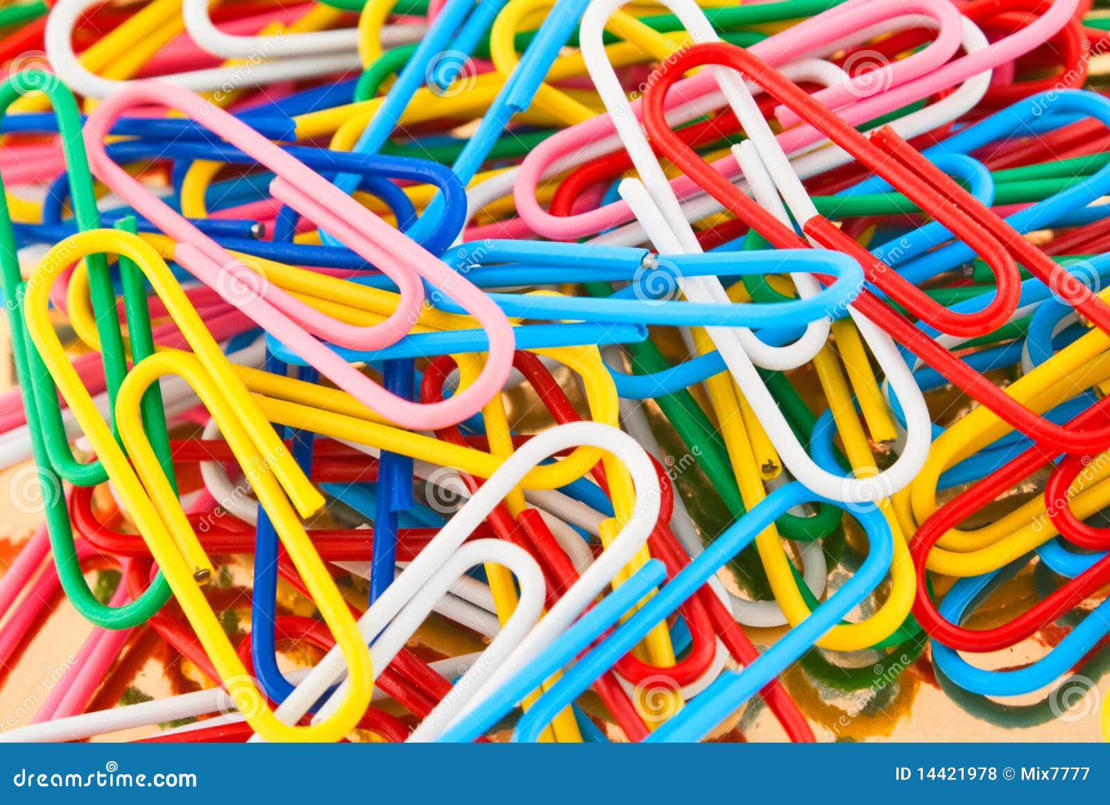 Colored staples stock photo. Image of yellow, clips, white - 14421978