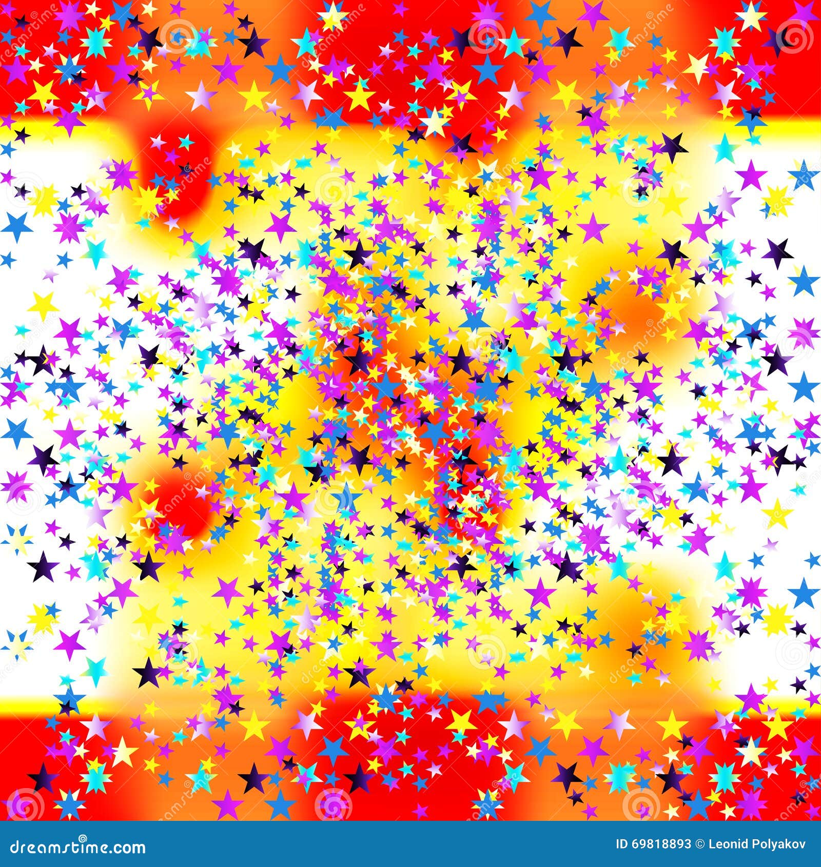 Colored Stars on the Beautiful Colored Background Stock Vector ...