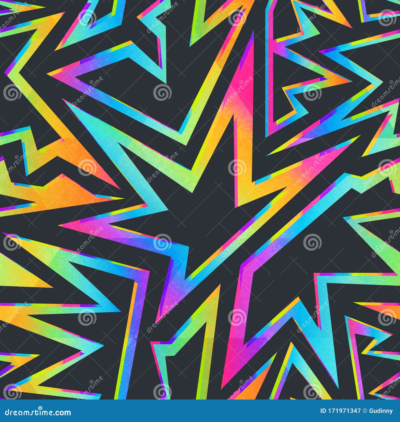 Colored Stars Shine In The Sky. Stock Photography | CartoonDealer.com ...