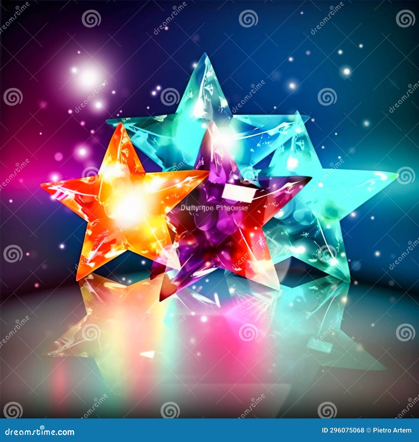 Colored Stars On A Shiny Background Bright Illustrations Stock Illustration Illustration Of