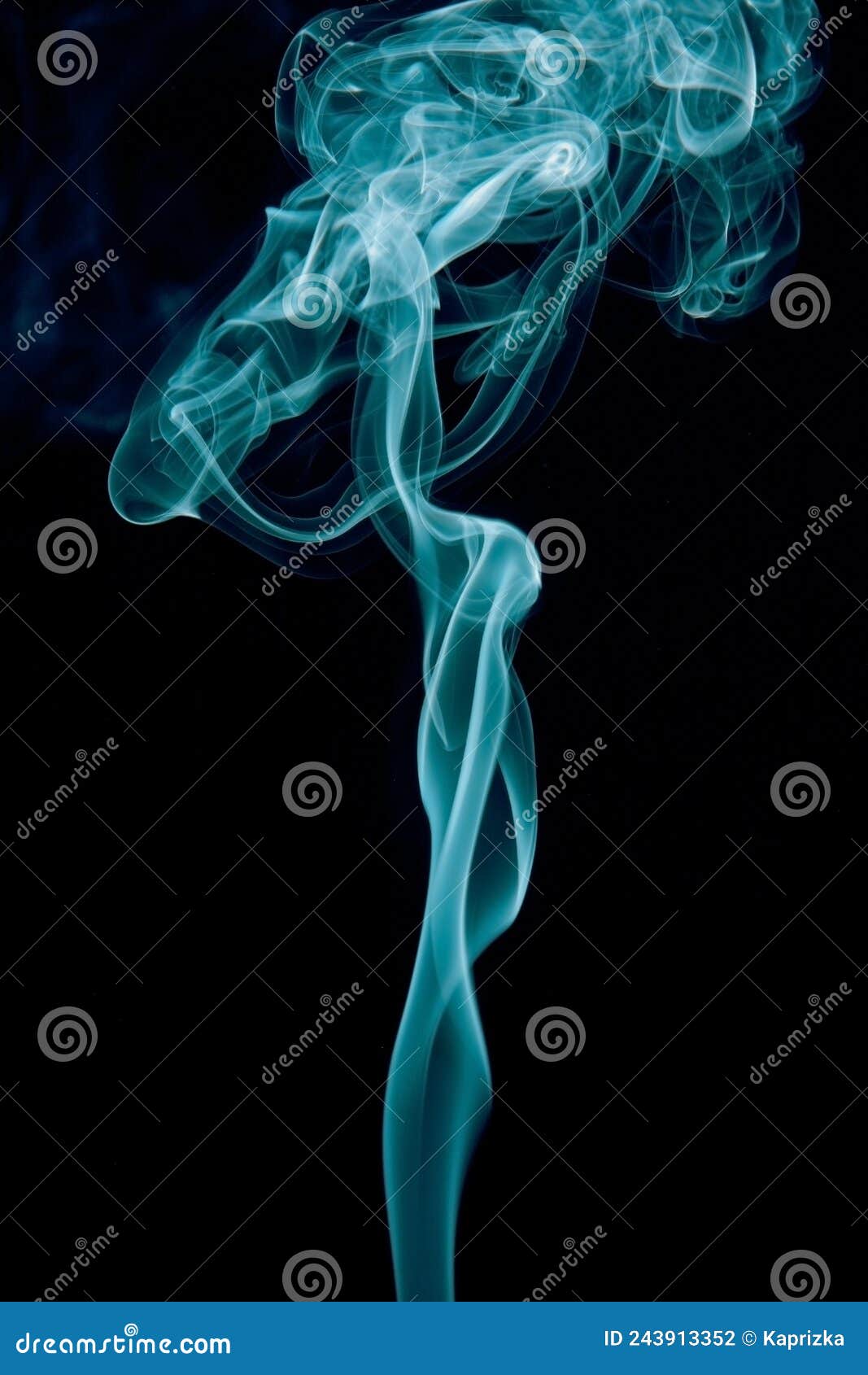 Colored Steam Isolated on a Black Background. Stock Photo - Image of ...