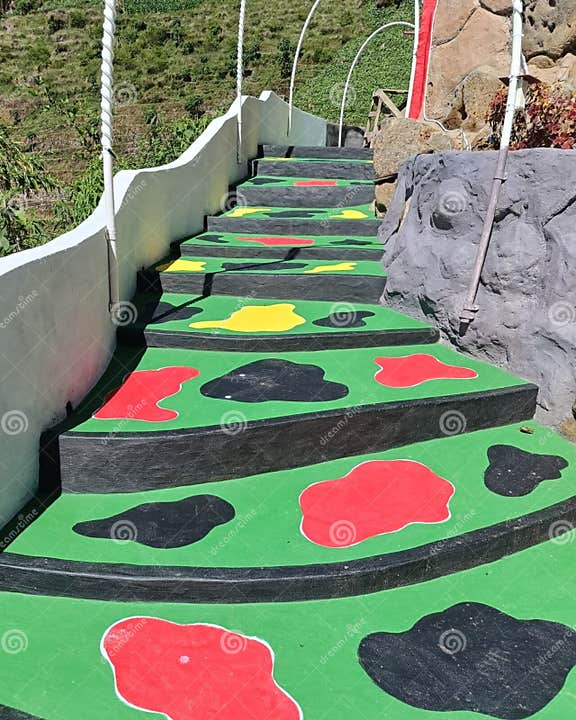 Colored steps for children stock photo. Image of children - 289615106