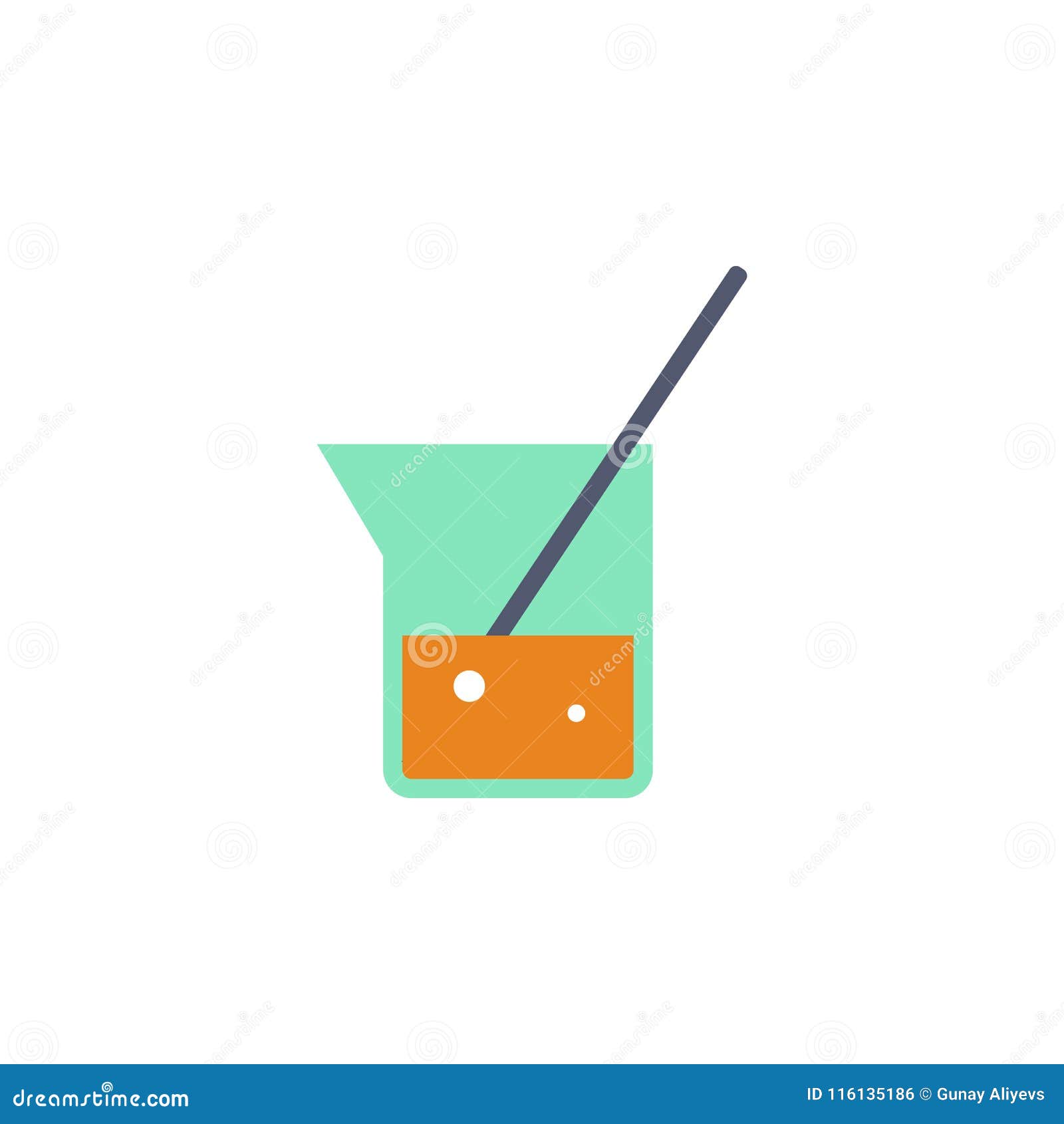 Colored Stick In Vitro Icon. Element Of Science And Laboratory For ...