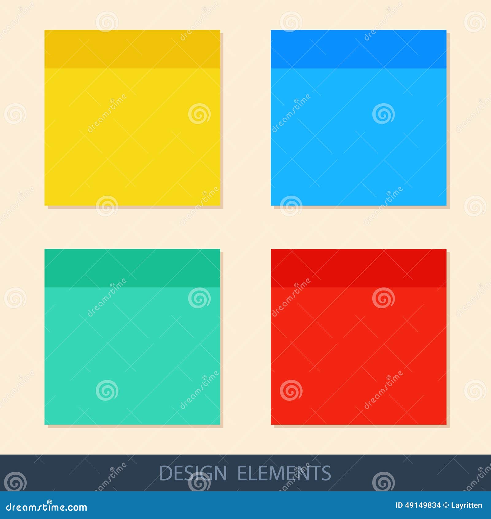 Stickers Paper Infographics Royalty-Free Illustration | CartoonDealer ...