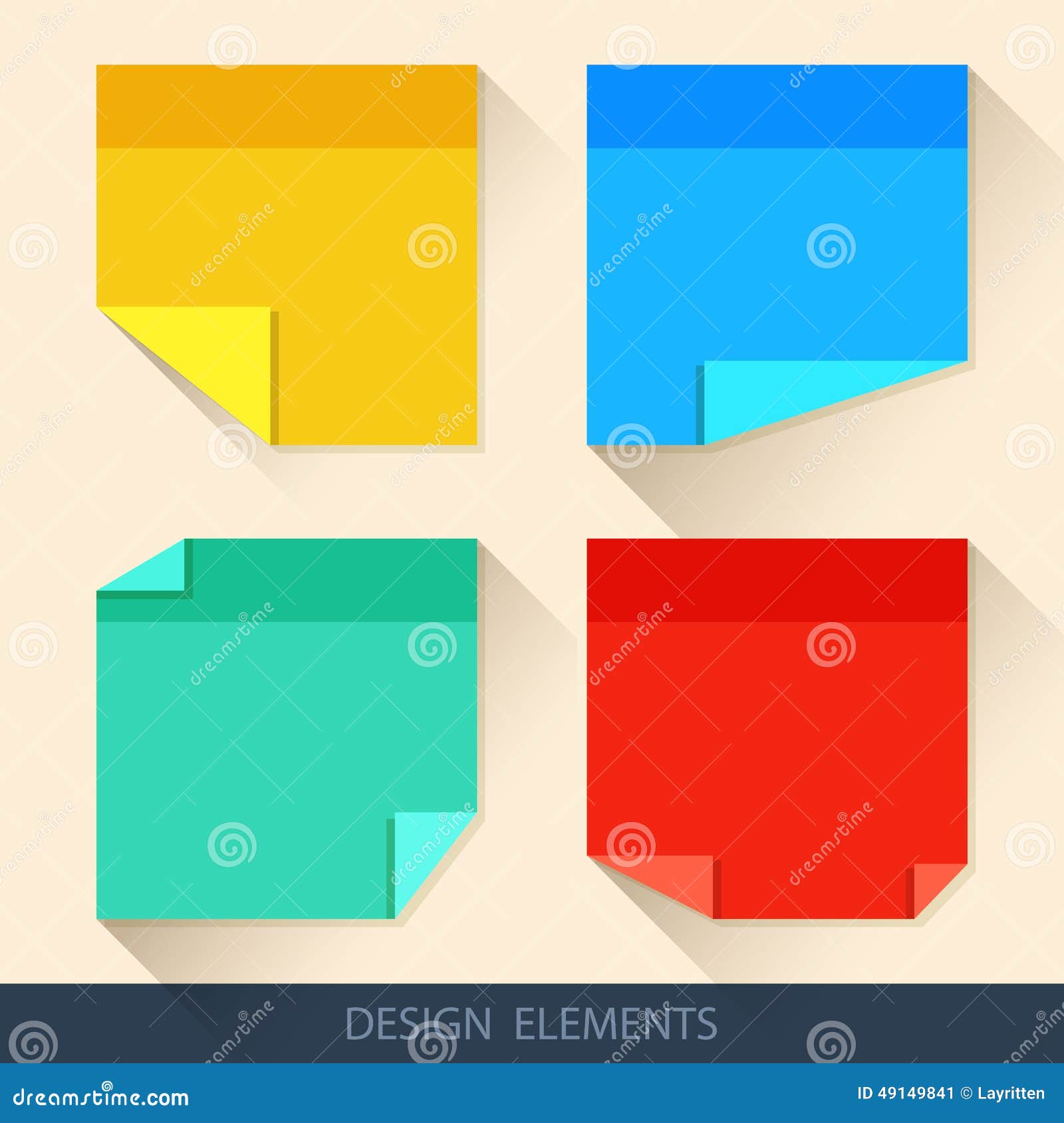 Stickers Paper Infographics Royalty-Free Illustration | CartoonDealer ...