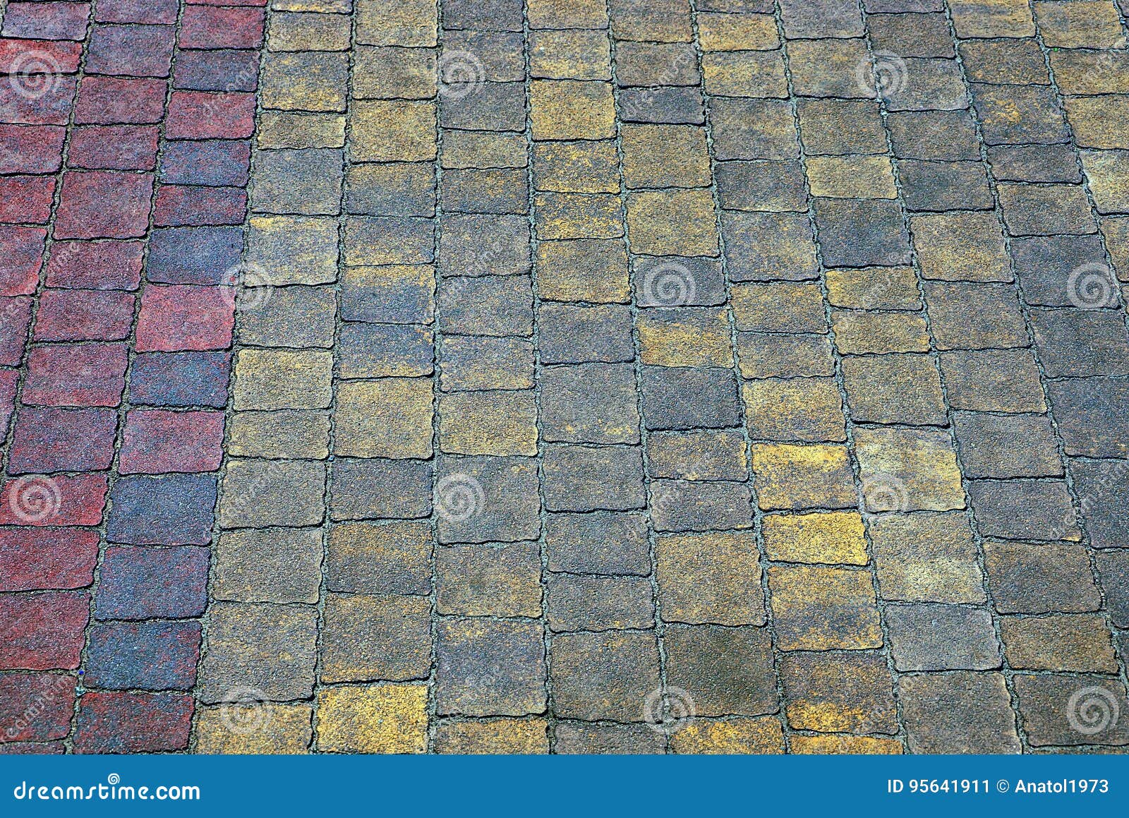 Colored Stone Texture from Paving Slabs on the Road Stock Image - Image ...
