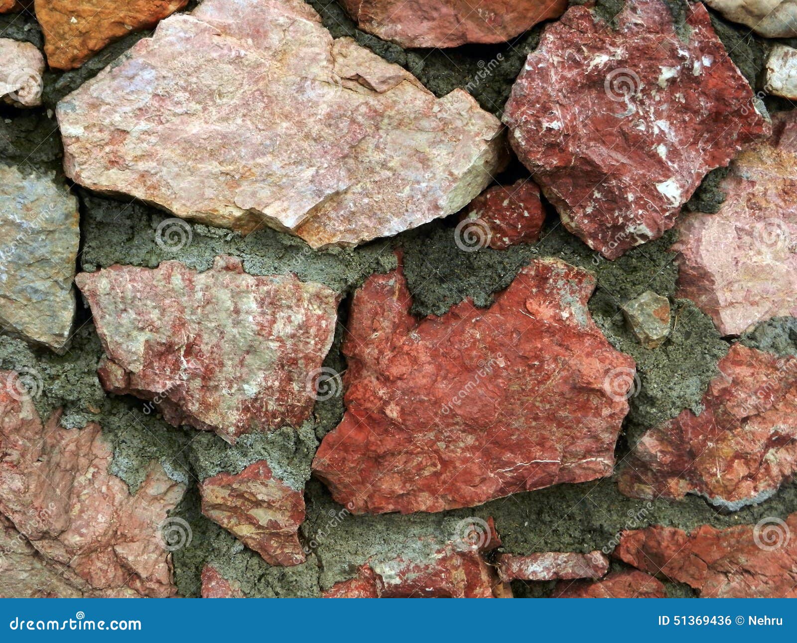 Colored stone wall texture stock photo. Image of mottled - 51369436