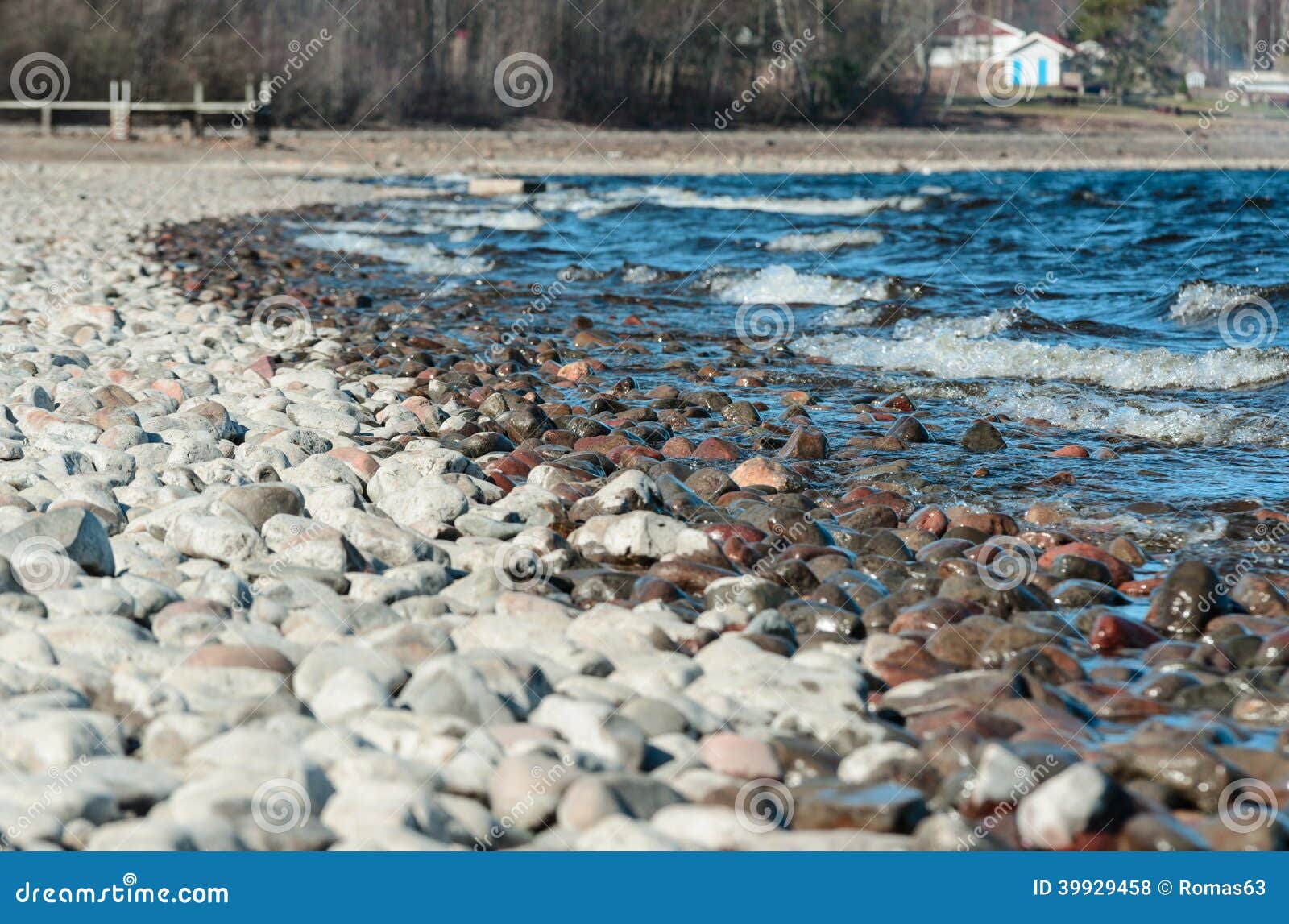 Colored Stones of the Lake Shore Stock Photo - Image of background ...