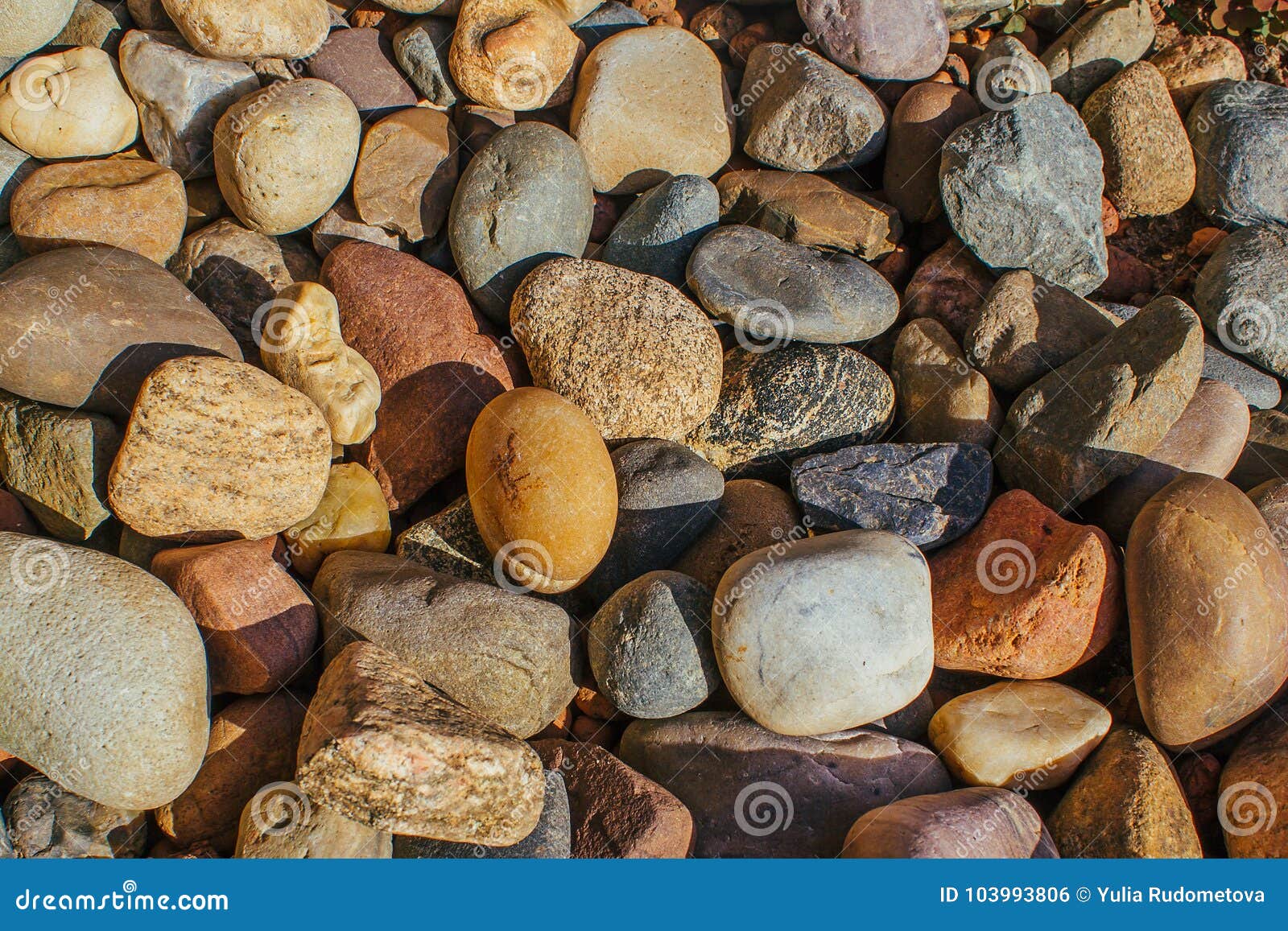 The Colored Stones of Medium Size for the Background. Stock Photo ...