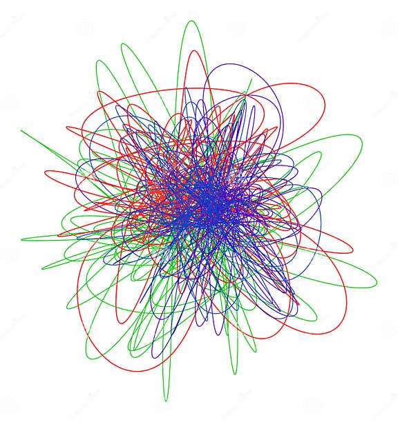 Colored Strings Mess Flat Graphics Illustration Stock Vector ...