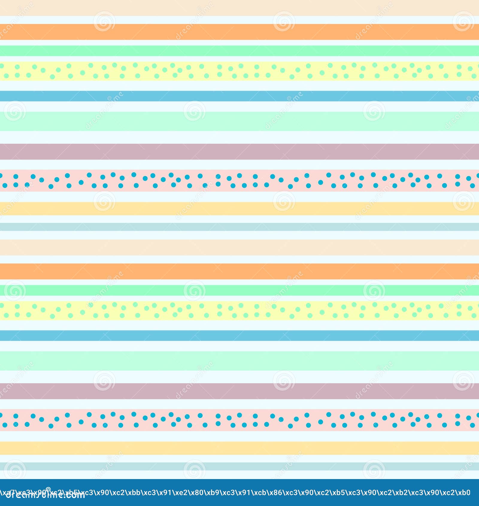 Colored Stripes with Polka Dots on a Solid Background Stock Vector ...