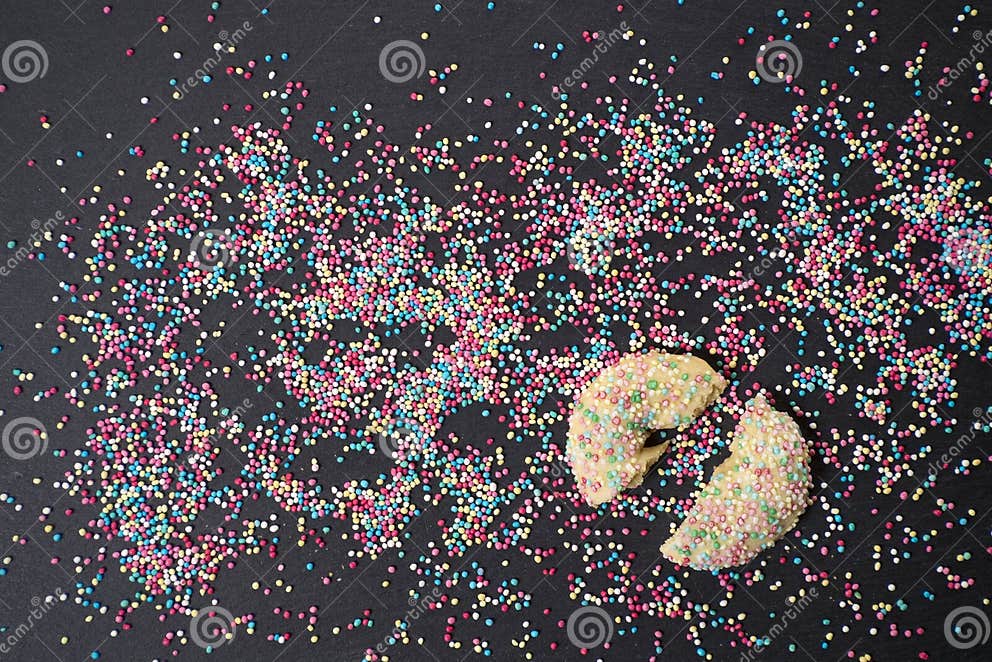 Colored sugar biscuits stock photo. Image of delicious - 89976192