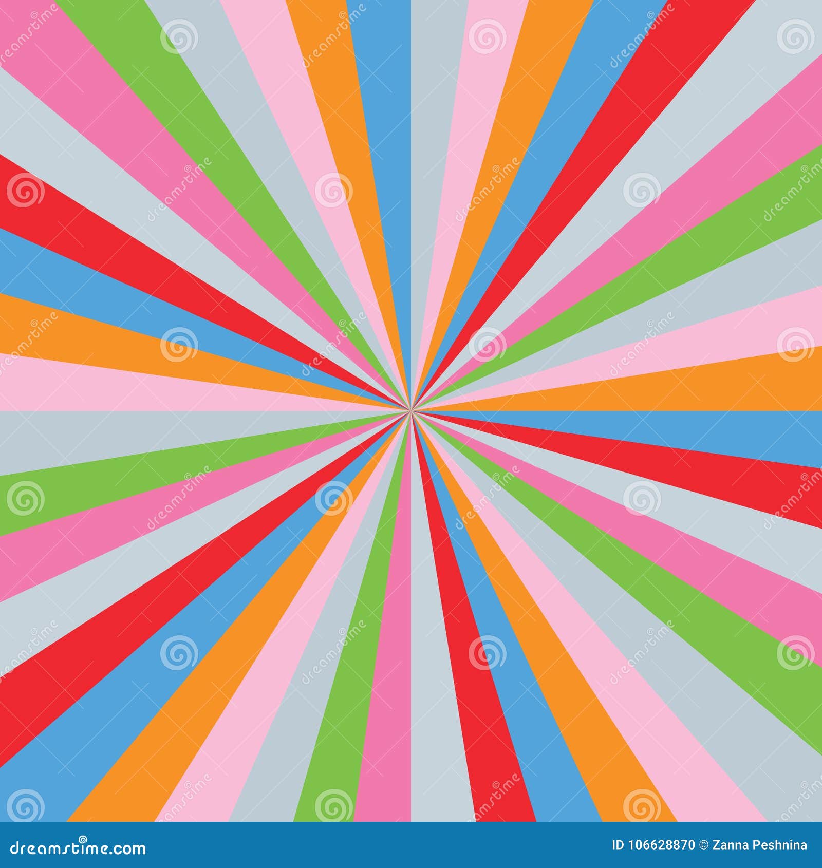 Colored Sunburst Ray Pattern with Diagonal Line, Stripes Background ...