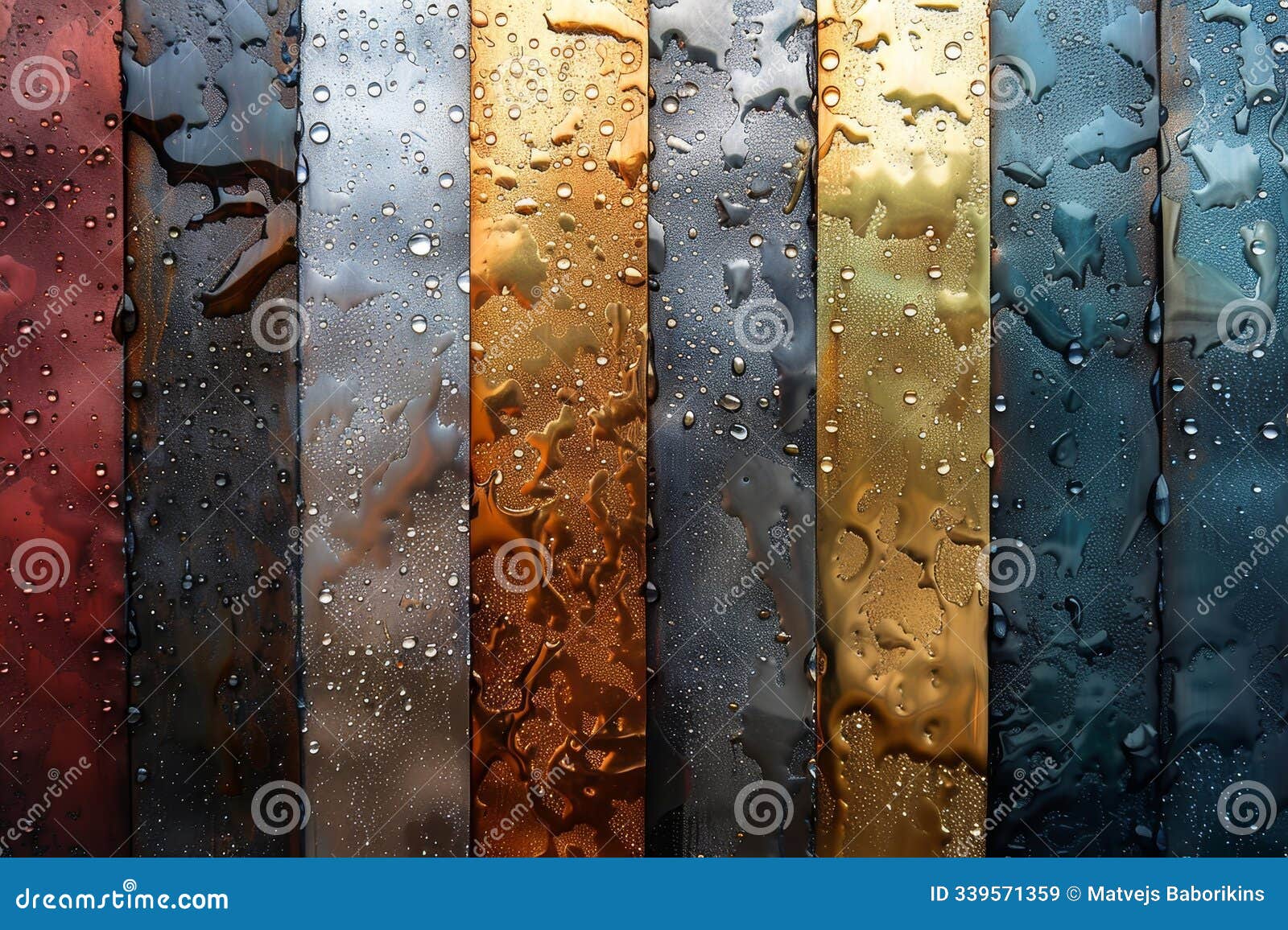 Colored Surface Textures of Aluminium, Copper, Stainless Steel, and ...