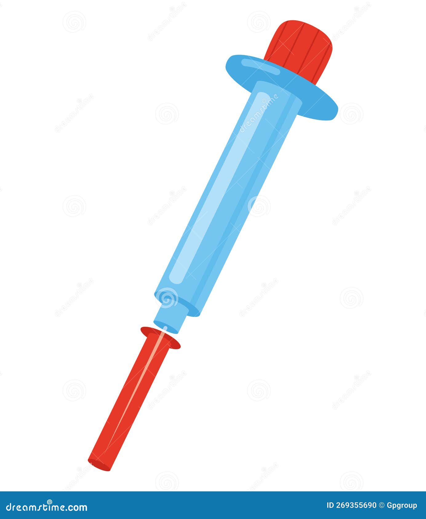 Colored syringe design stock vector. Illustration of care - 269355690