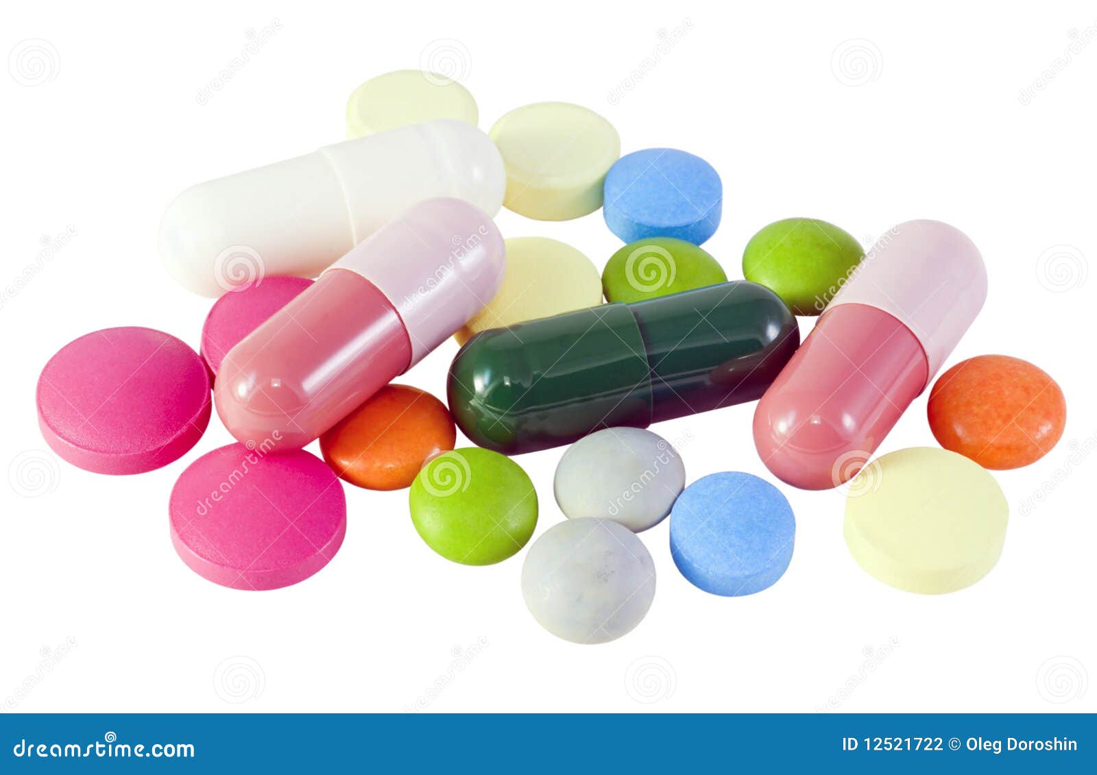 Colored tablets stock photo. Image of illness, assistance - 12521722