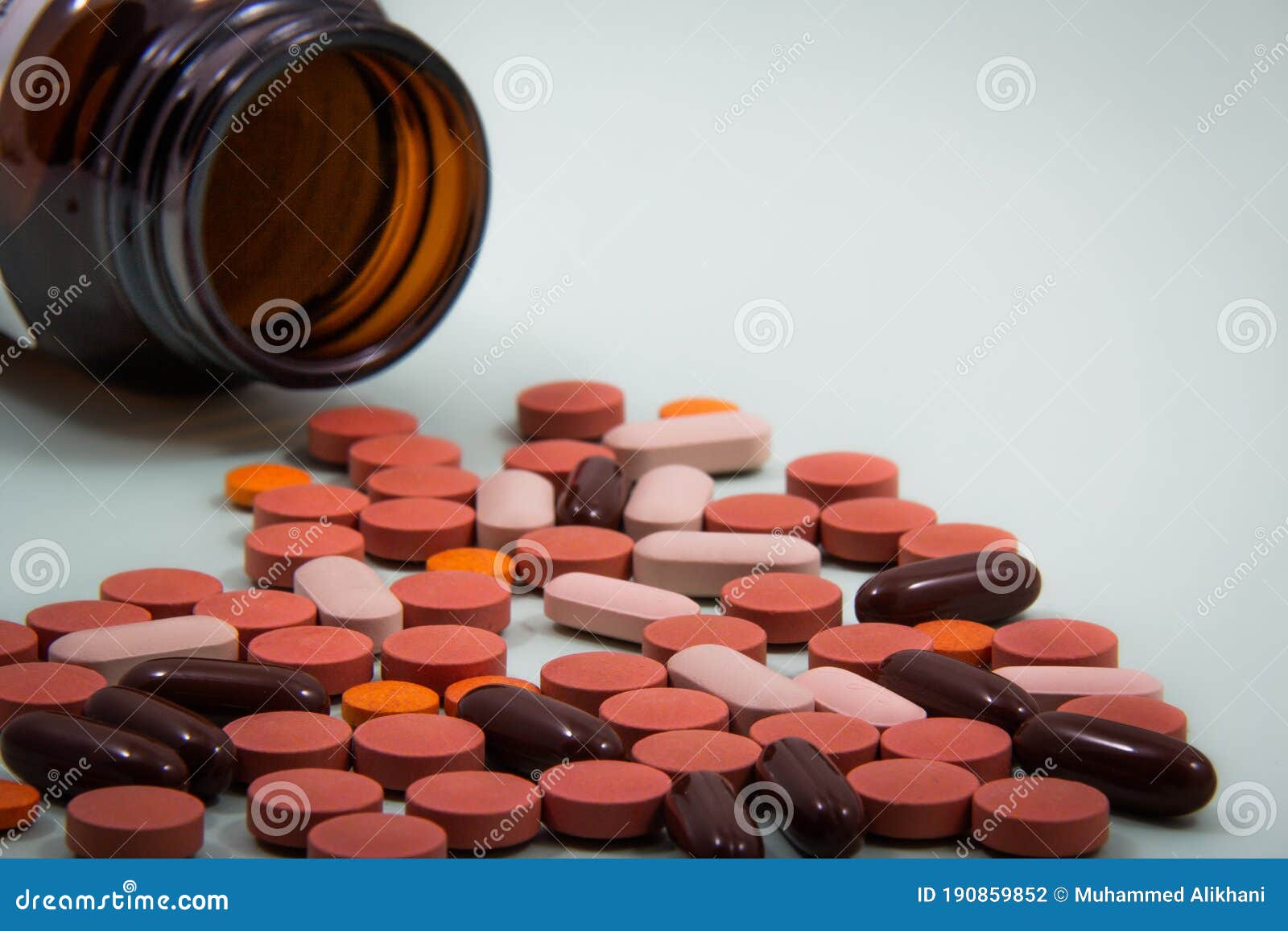 Colored Tablets and Capsules are Removed from the Package. Colored ...