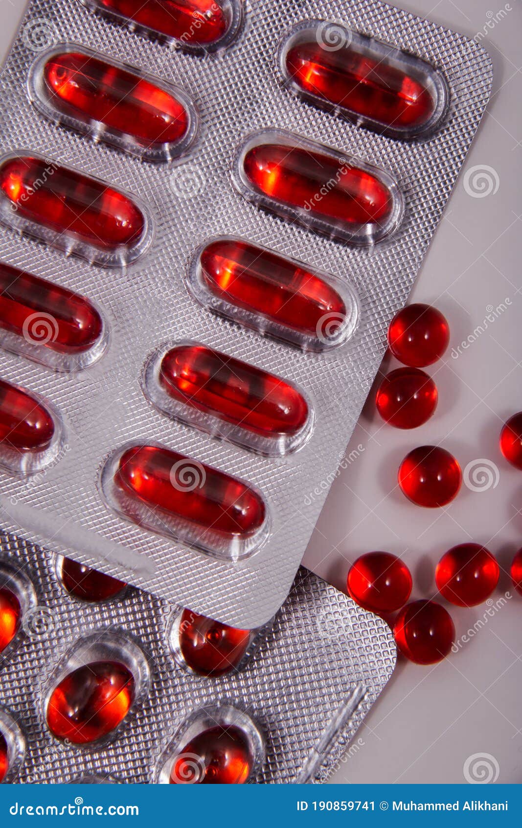 Colored Tablets and Capsules are Removed from the Package. Colored ...