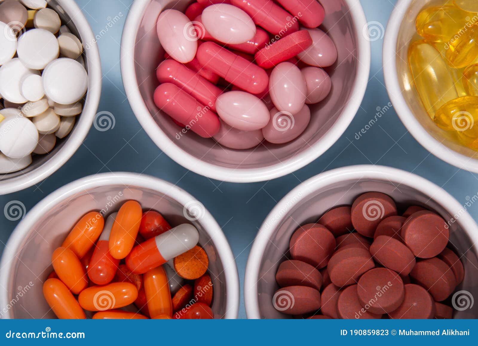 Colored Tablets and Capsules are Removed from the Package. Colored ...