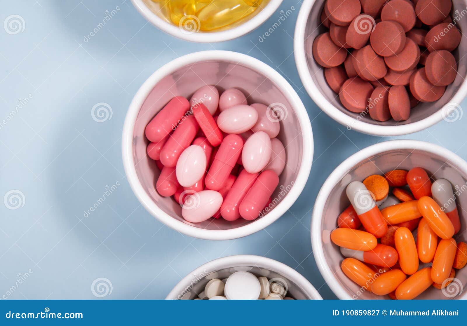 Colored Tablets and Capsules are Removed from the Package. Colored ...