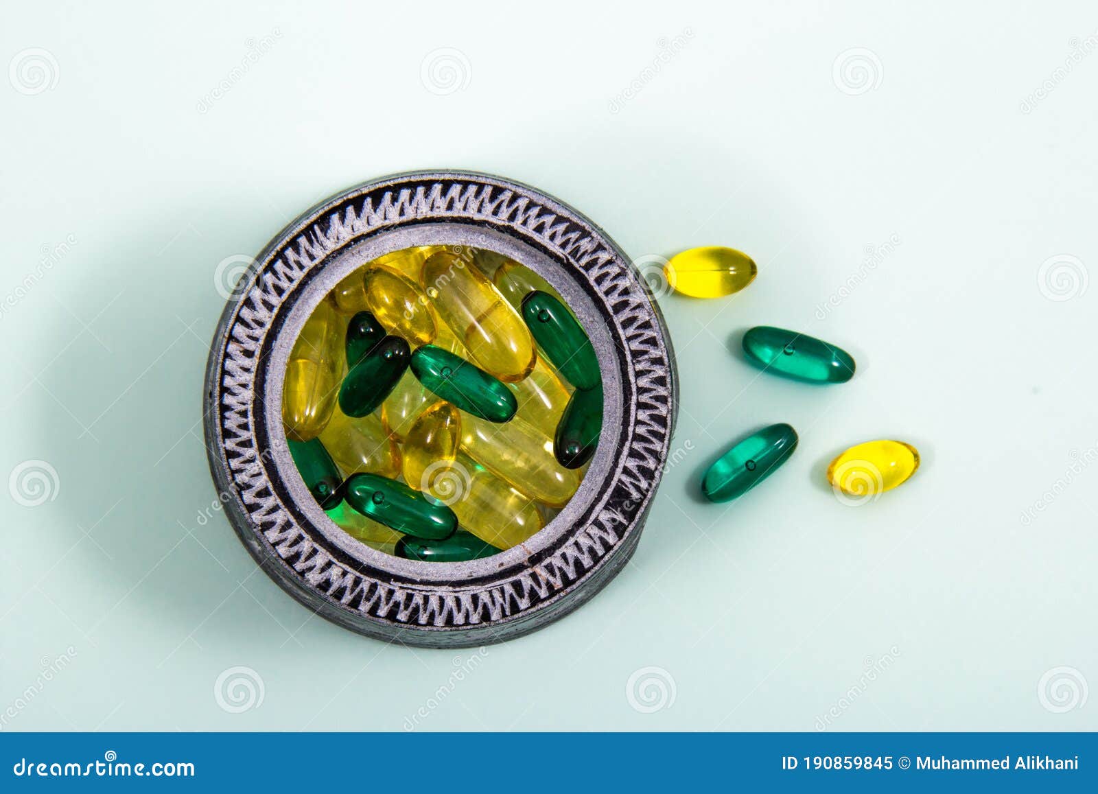 Colored Tablets and Capsules are Removed from the Package. Colored ...