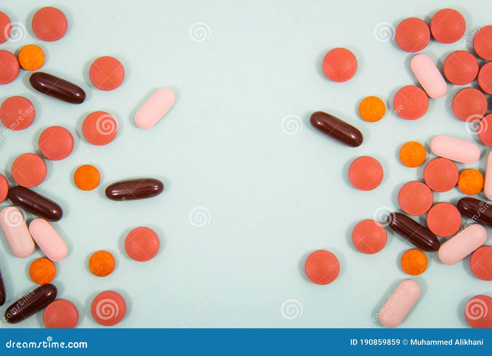 Colored Tablets and Capsules are Removed from the Package. Colored ...